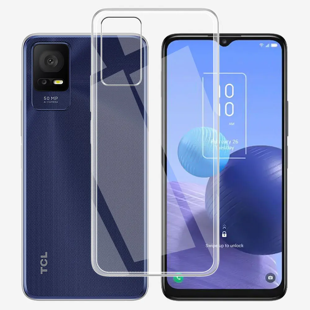 For-TCL-405-Case-Clear-Silicone-Soft-TPU-Phone-Case-Cover-For-TCL-408 ...