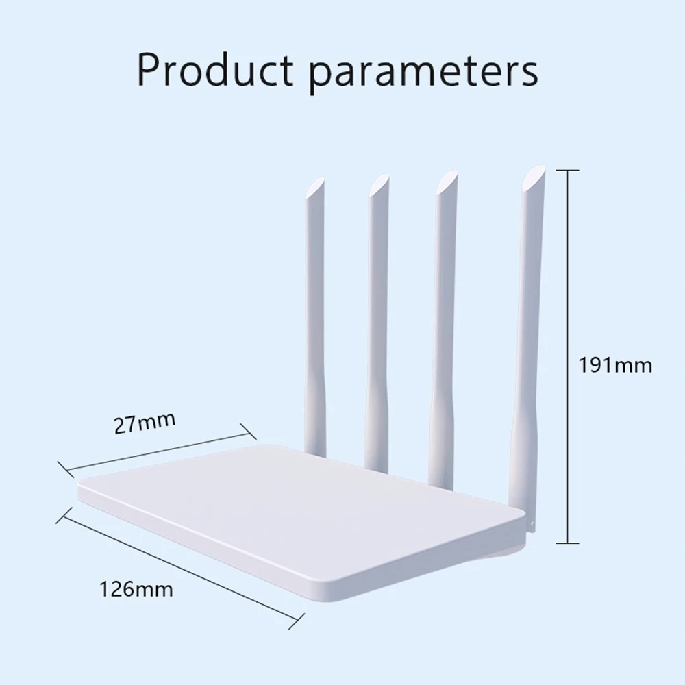 Wiflyer 4G SIM Card Router 1200Mbps 2.4Ghz/ 5GHz Wi-Fi EC200AEU Modem ...