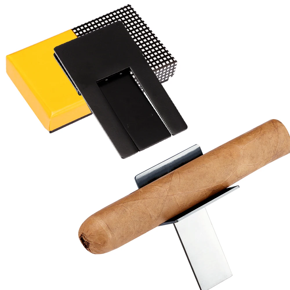 Stainless Steel Cigar Ashtray Holder Metal Packet Foldable Cigar Stand ...