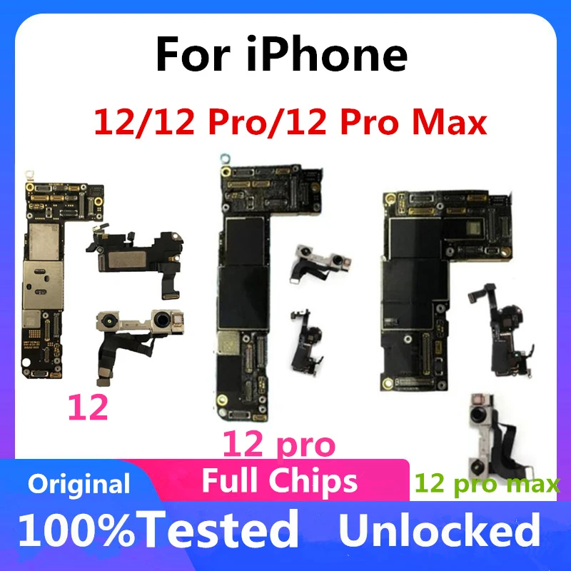 Original For Iphone 12 12 Pro 12 Pro Max Motherboard Free Icloud ...