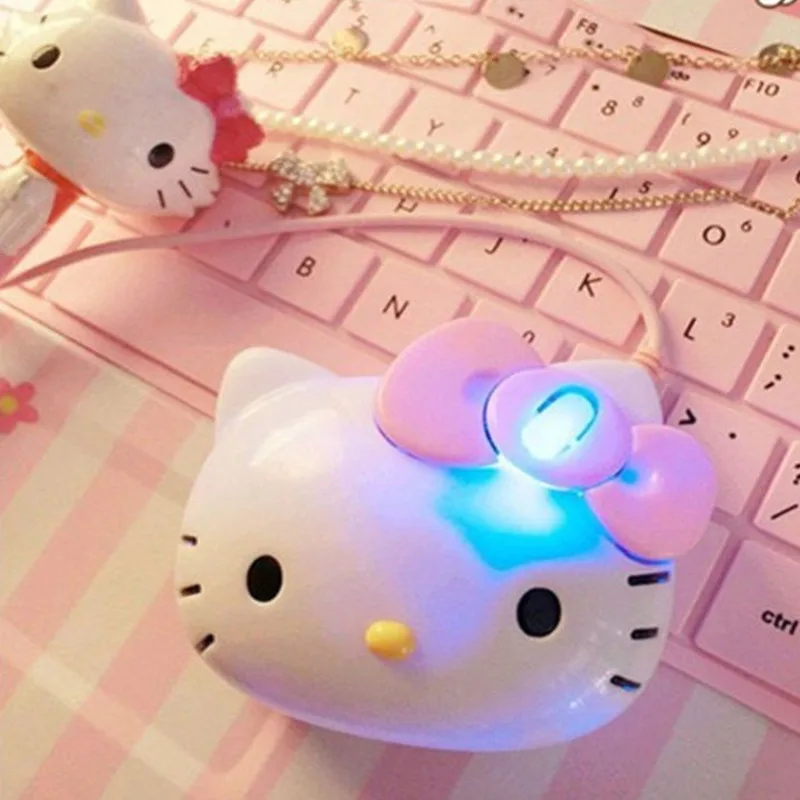 Hello-Kitty-rat-n-port-til-con-cable-Sanrio-creativo-Kawaii-cabeza-de ...
