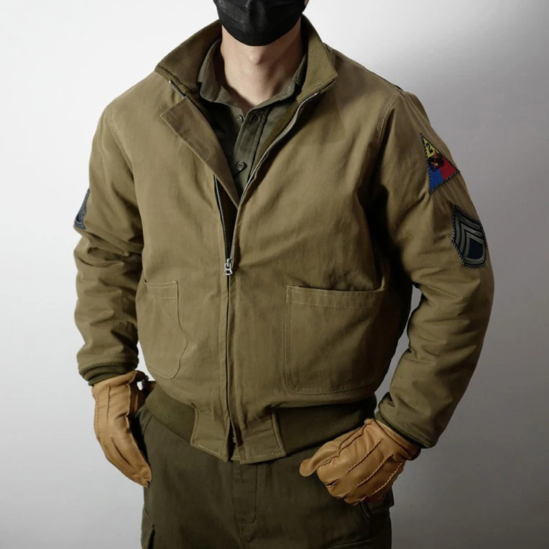 FURY-SAME-Replica-Tanker-Jacket-Woolen-Lined-Man-Coat-WWII-US-Army ...