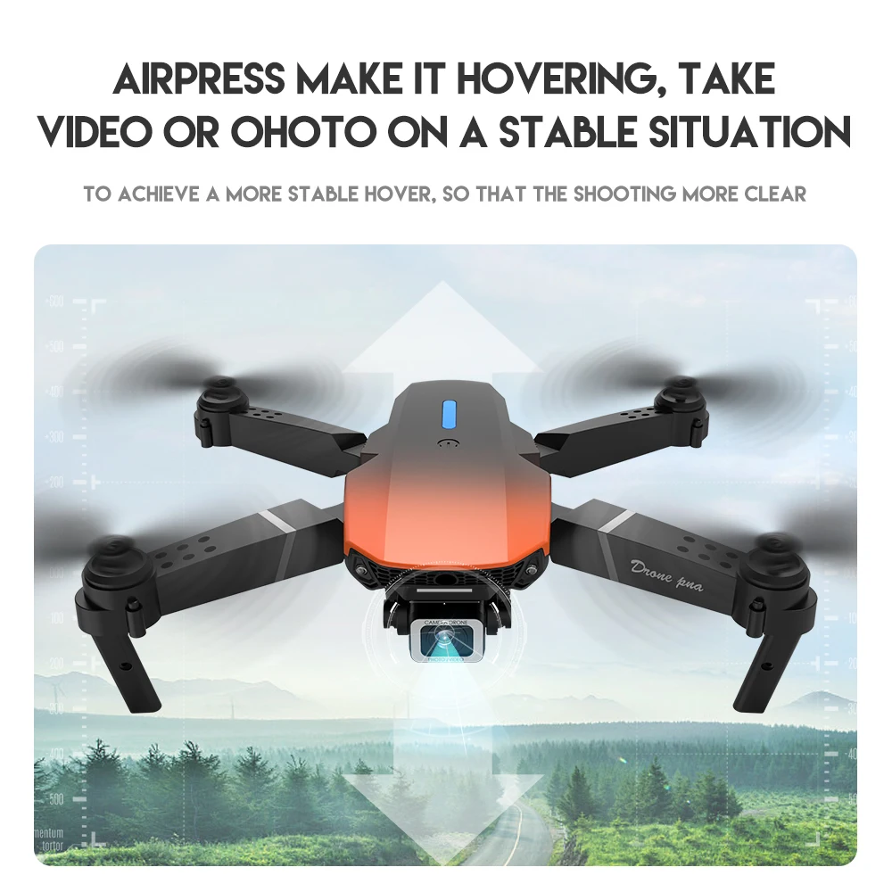 Dual4K-Orange-Bag-3B - Drone E88Pro Plus RC 4K avec caméra HD grand ...