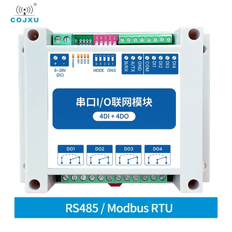 4DI-4DO-4-Digital-Outputs-Modbus-RTU-Industrial-Grade-Serial-Port-I-O ...