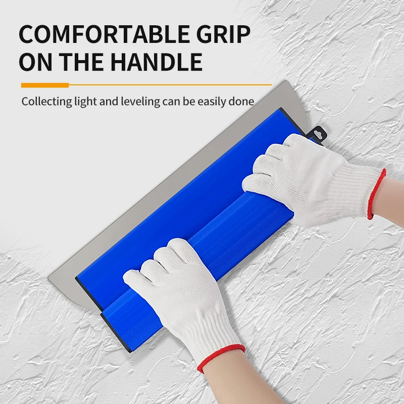 Stainless Steel Plastering Trowel - 25/40/60cm Smoothing Blade for Wall ...