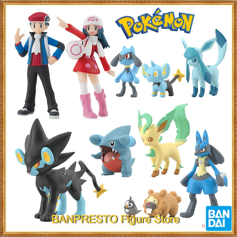 Bandai-figuras-de-acci-n-de-Pok-mon-Sinnoh-Riolu-Lucario-lego-Leafeon ...