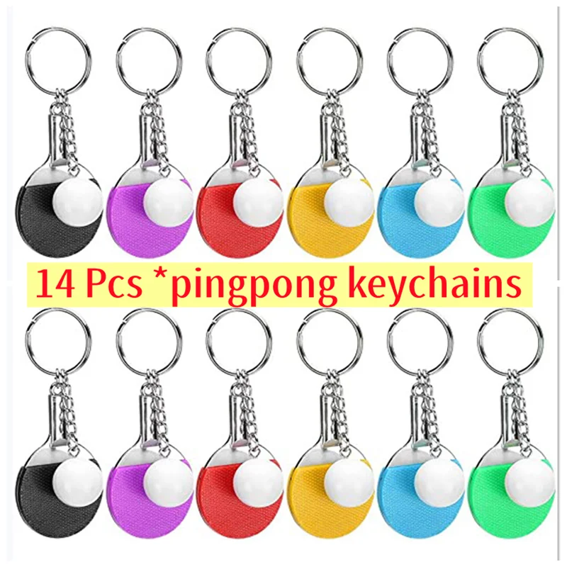 14-pieces-lot-Creative-Key-Chain-Sports-Fans-Souvenir-Table-Tennis ...