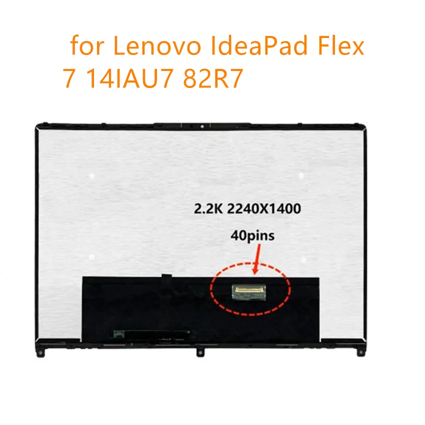 for Lenovo IdeaPad Flex 7 14IAU7 5D10S39785 5D10S39786 QHD IPS LCD ...