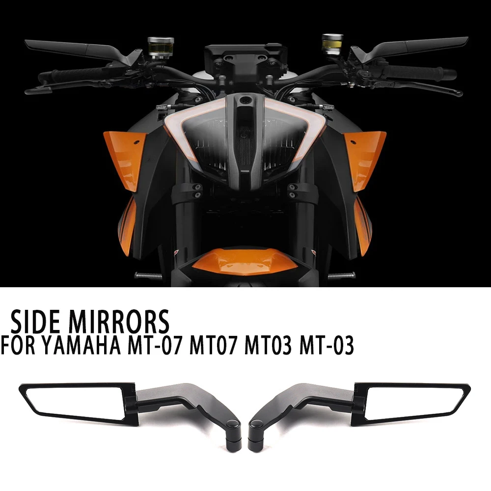 For-Yamaha-MT-07-MT07-MT03-MT-03-Universal-Motorcycle-Mirror-Wind-Wing ...