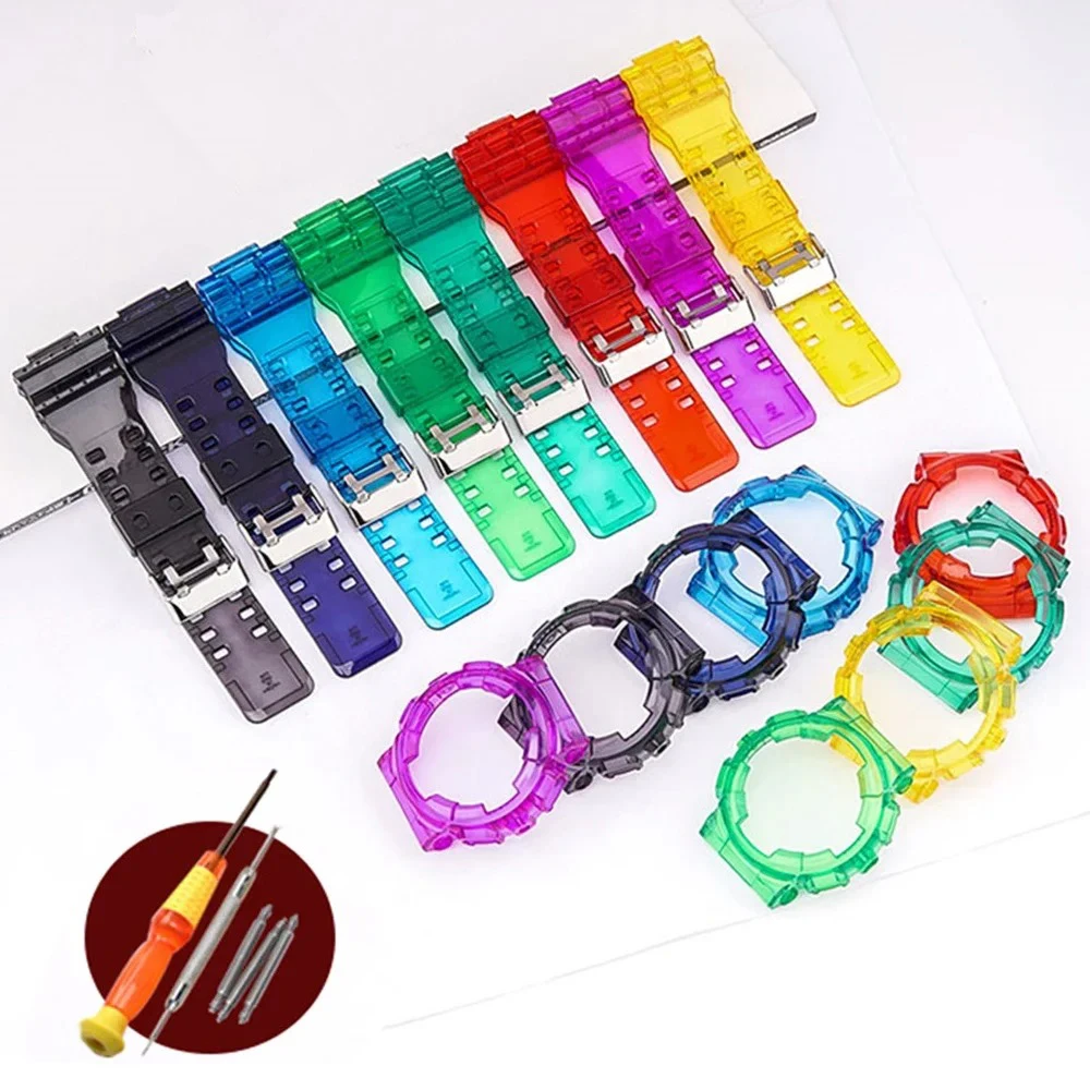 Transparent Sport Strap for Casio G-SHOCK GA-100 GA-110 GD-120 GLS-100 ...
