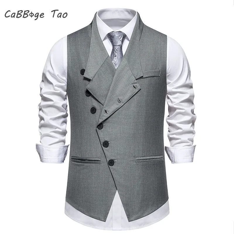 Spring-Men-s-Suit-Vest-with-Slanted-Front-and-Single-Breasted-Casual ...