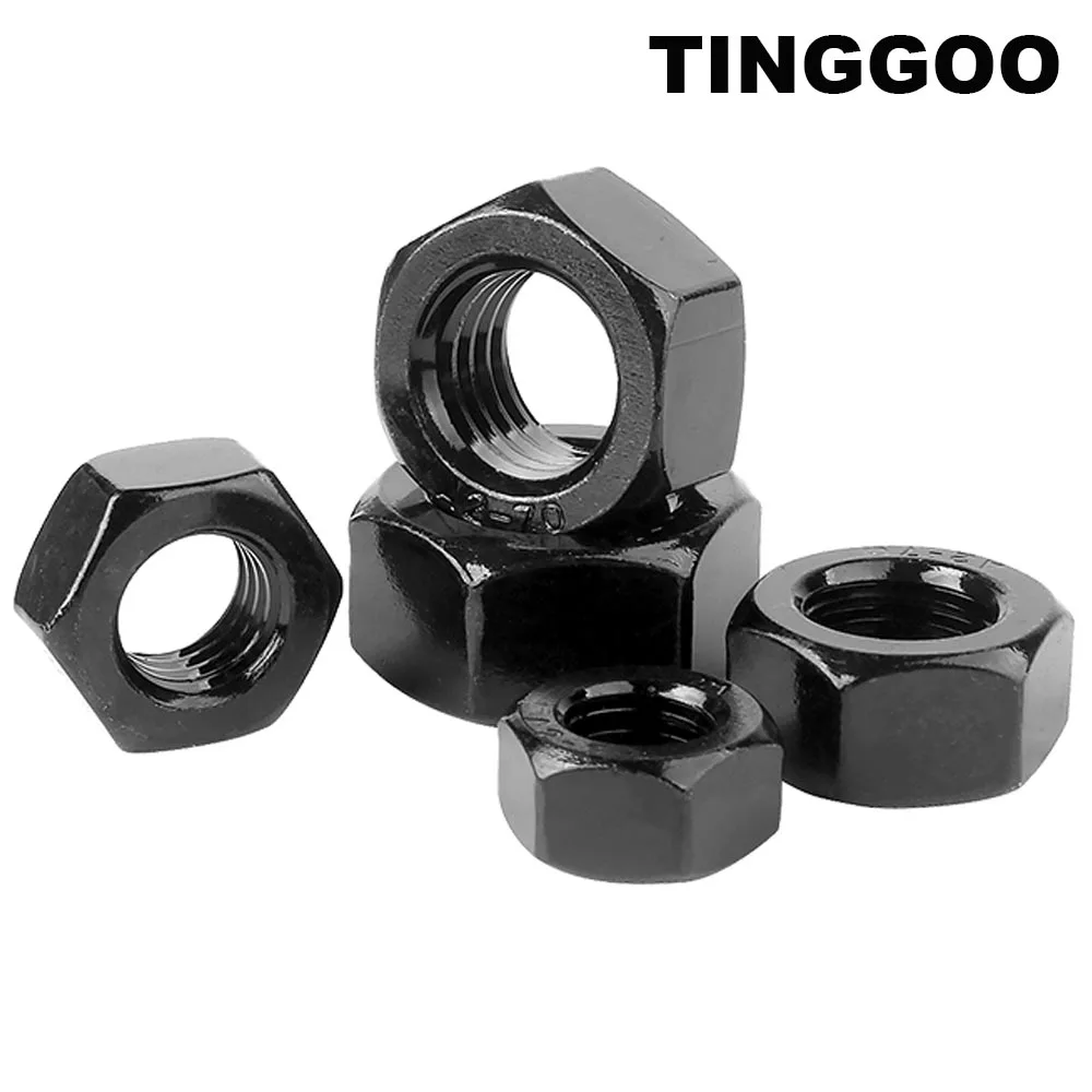 Tuerca-hexagonal-de-acero-inoxidable-tuerca-hexagonal-de-color-negro ...