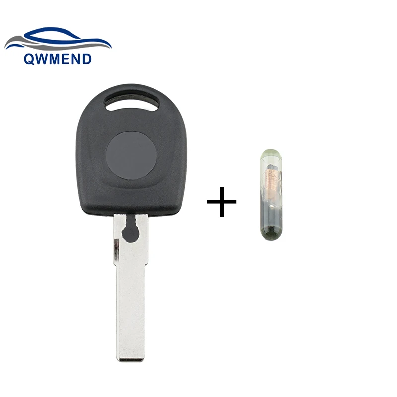 QWMEND 100% NEW Uncut Blade Blank Replacement Fob Car Ignition Key ...