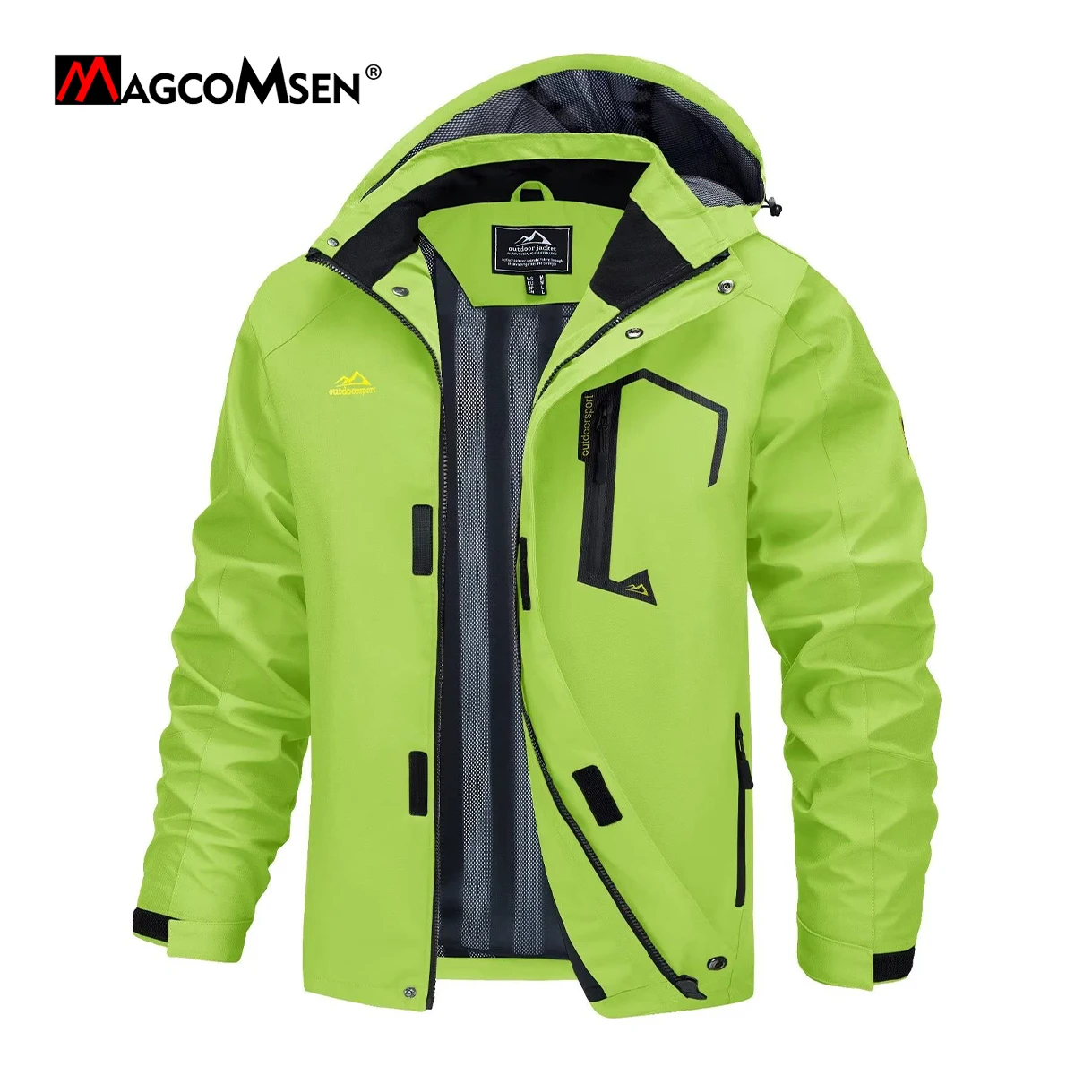 MAGCOMSEN-Lightweight-Jackets-Mens-Mesh-Lined-Rain-Jackets-Waterproof ...
