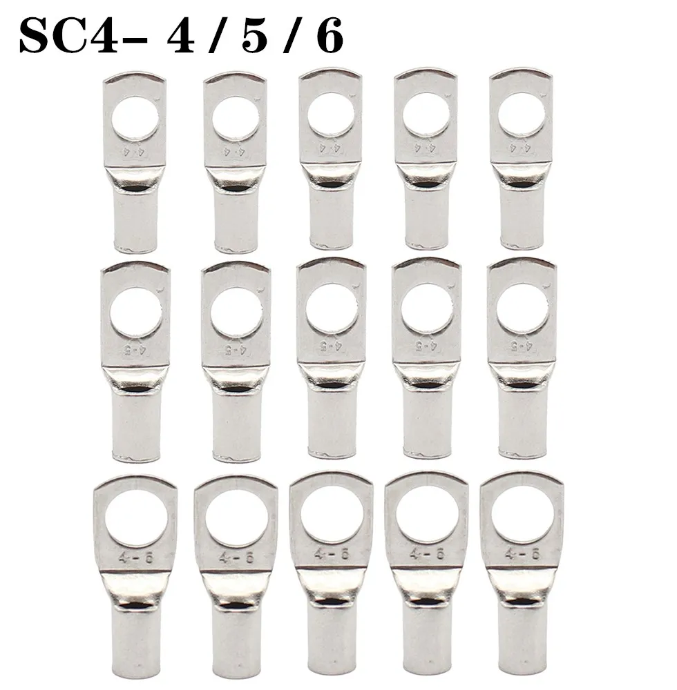 10/20/50pcs Snapshot of copper terminals SC4 4 SC4 6 SC4 8 copper nose ...