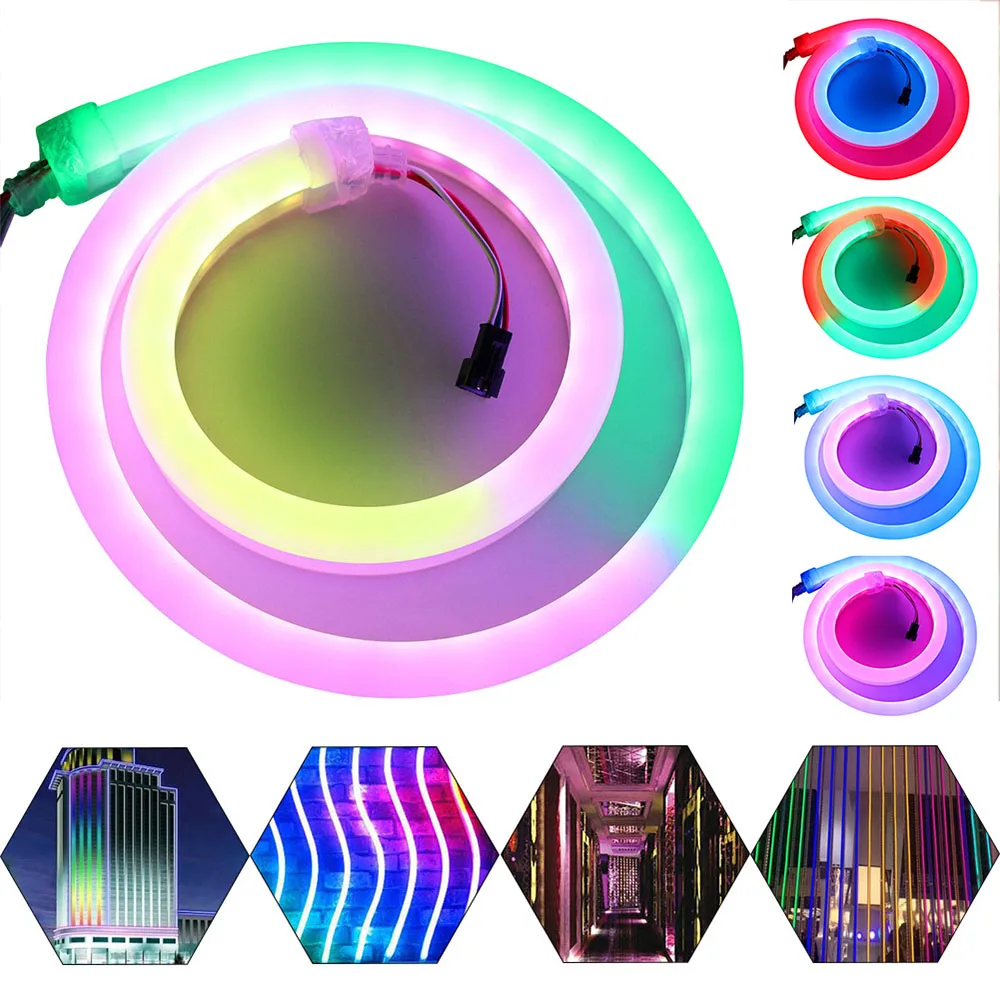 DC-12V-24V-RGB-Neon-Strip-Waterproof-1903IC-WS2811-Full-Dream-Color ...