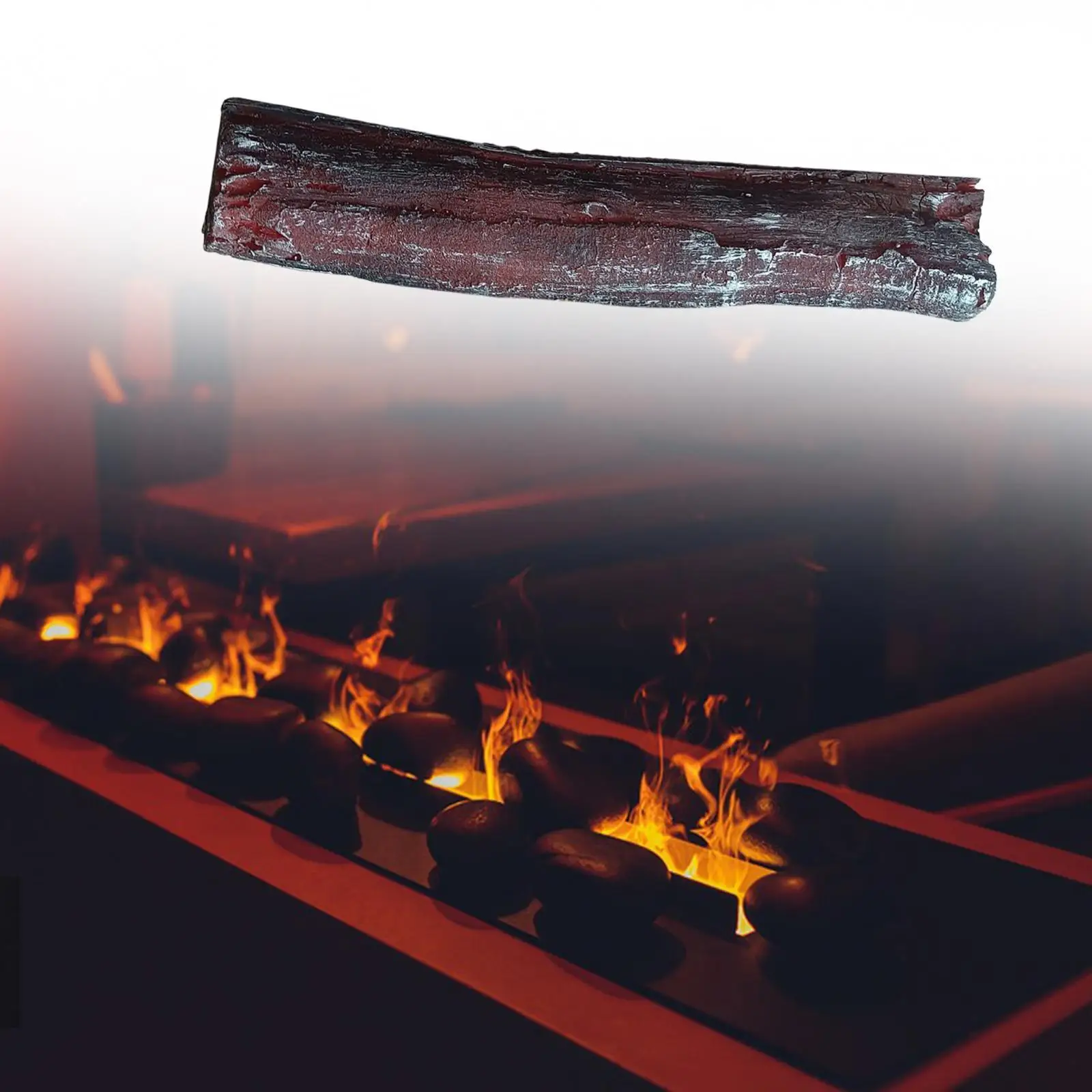 Simulation-Flame-Charcoal-Strip-Fake-Firewood-for-Indoor-Camping-Cabin ...