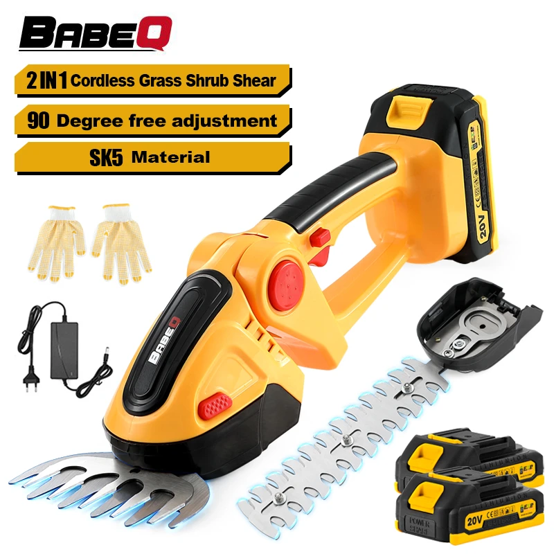 Cordless Elétrica Hedge Trimmer, Recarregável, Handheld, Household ...