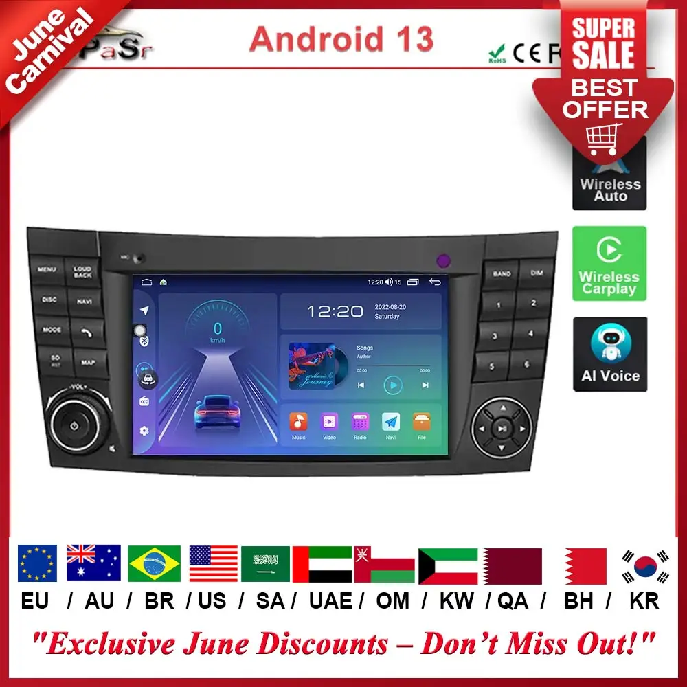 Android-Car-Radio-For-Mercedes-Benz-E-class-W211-E200-E220-E300-E350 ...