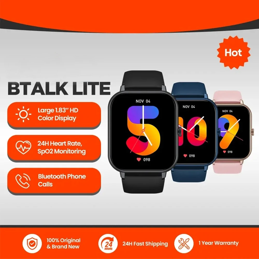 Btalk-Lite-Smart-Watch-para-homens-chamadas-por-voz-monitoramento-de-sa ...