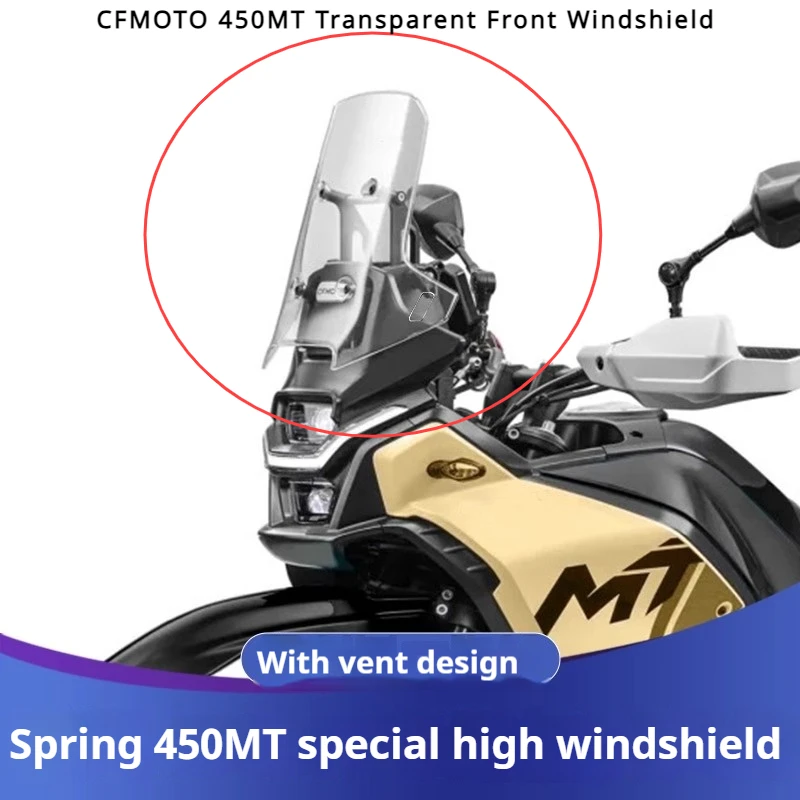 For-CFMOTO-450MT-Windshield-Modification-450MT-Transparent-Front ...