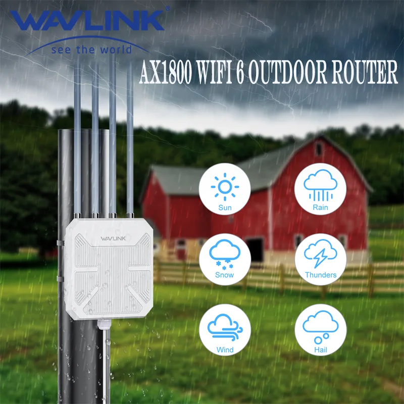 WAVLINK-High-Power-AX1800-AX3000-WiFi6-Outdoor-Mesh-Router-AP-Repeater ...