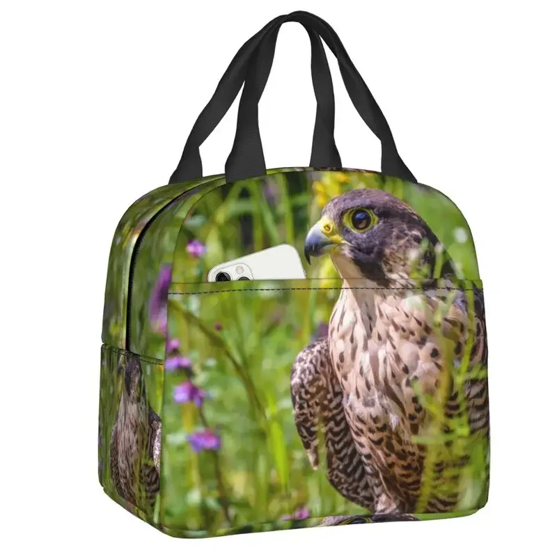 Peregrine-Falcon-Bird-Thermal-Insulated-Lunch-Bags-Women-Resuable-Lunch ...