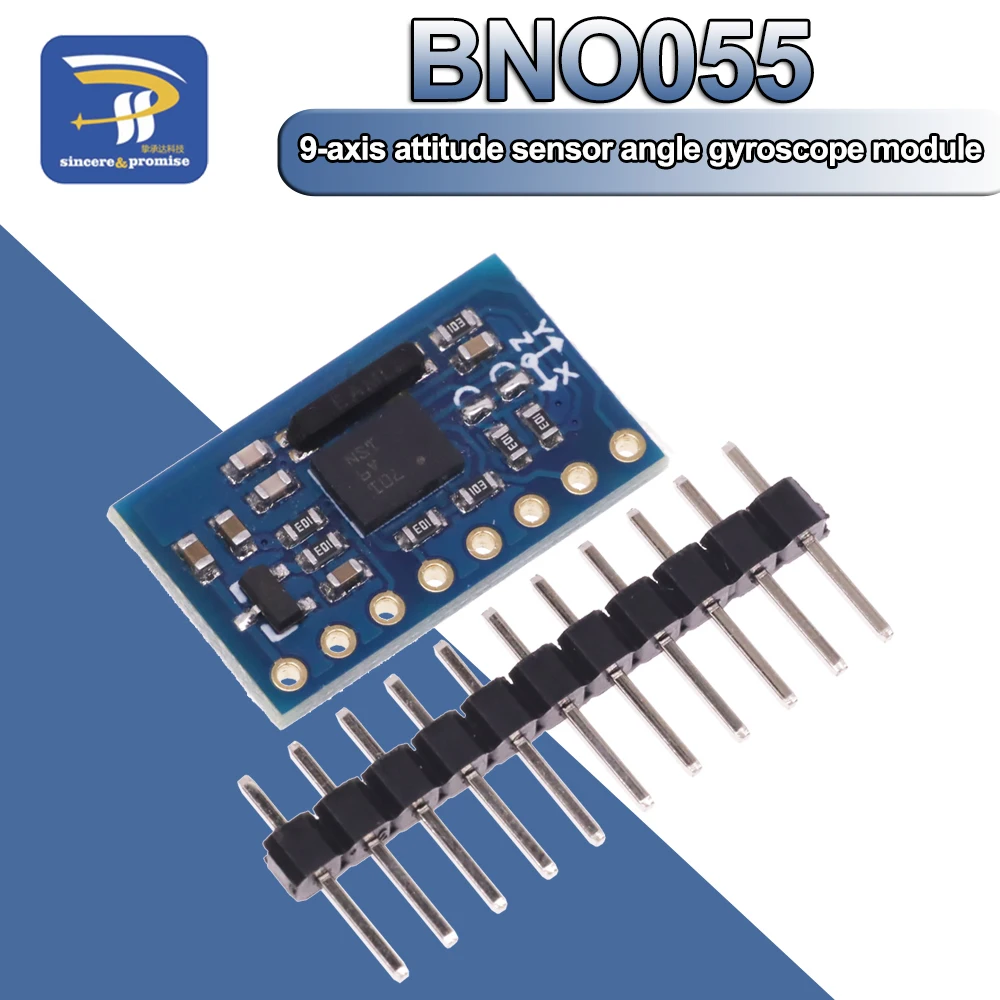 GY-BNO055 9DOF de 9 ejes 3V-5V IIC BNO055, Sensor de ruptura AHRS, acelerómetro, giroscopio ...