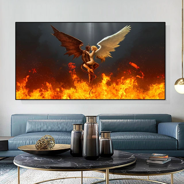 Angel And Devil Oil Painting