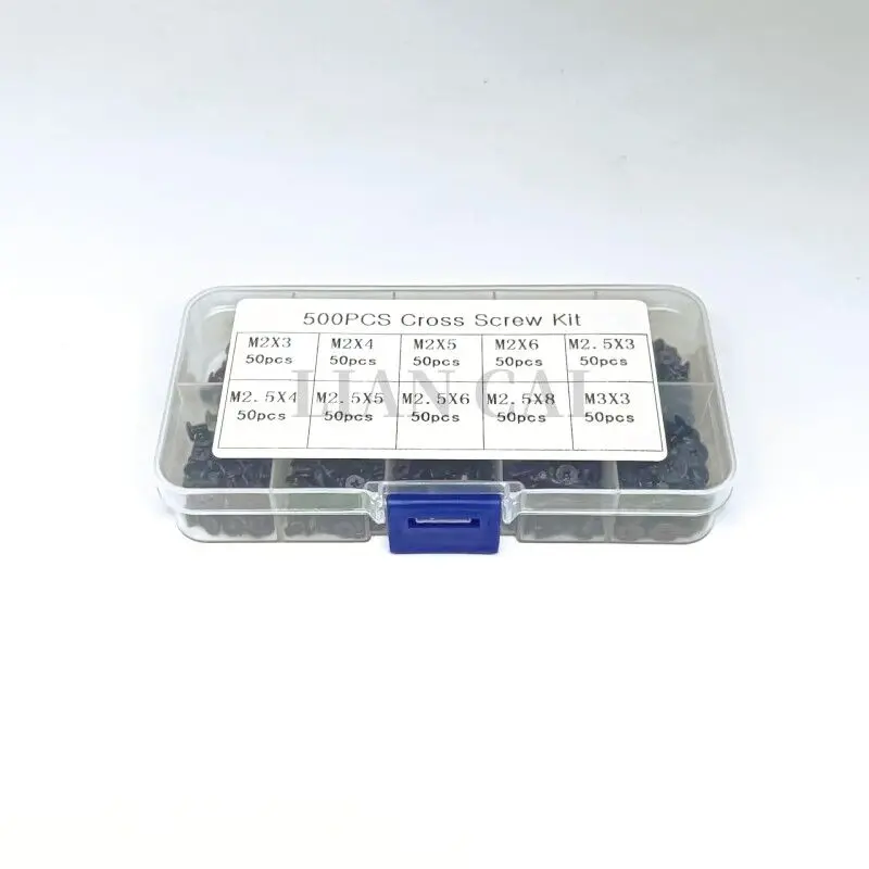 500Pcs-M2-M2-5-M3-KM-Screw-Flat-Head-Phillips-Screws-Laptop-Notebook ...