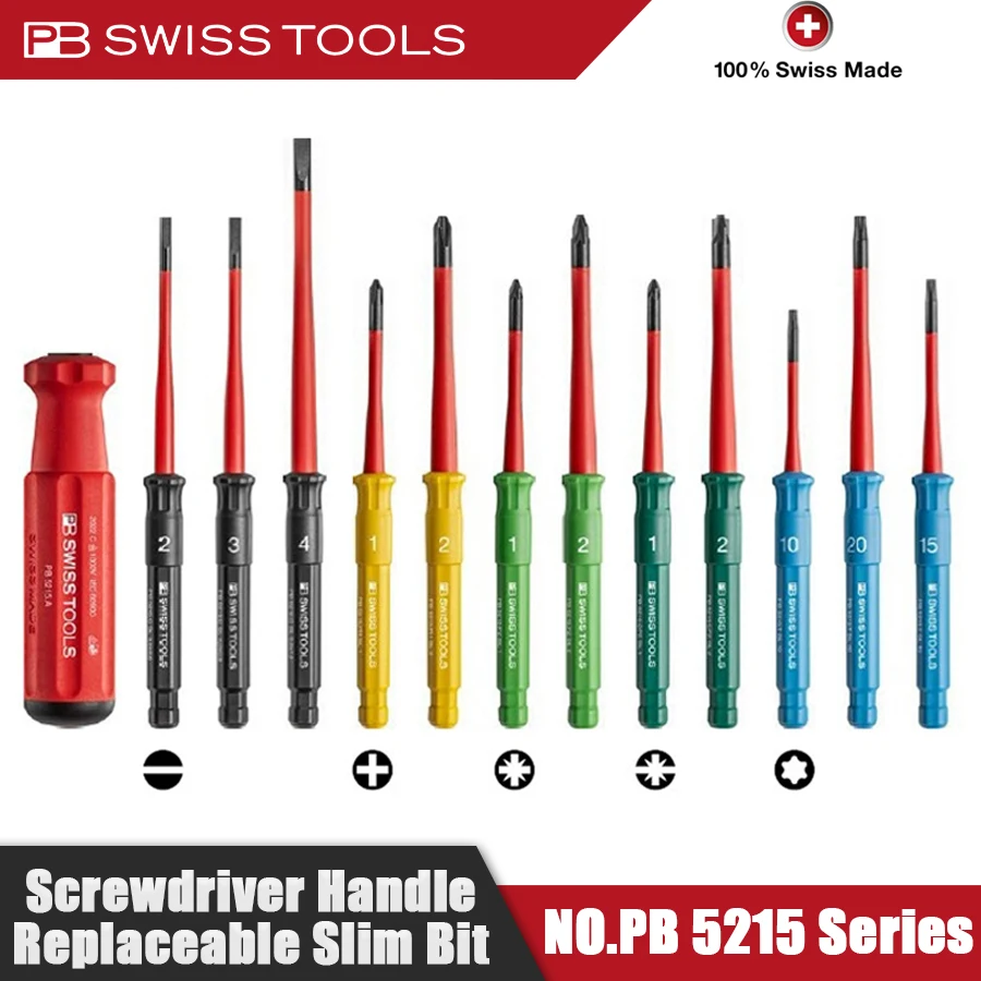 PB SWISS TOOLS 1PCS Insulated Screwdriver Handle Replaceable ...