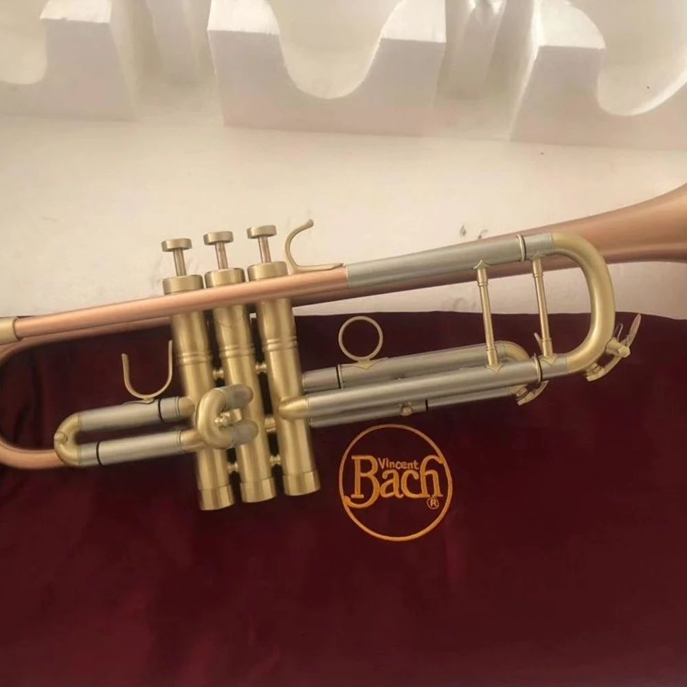 Professional-weighted-brushed-trumpet-B-flat-phosphor-copper-horn-mouth ...