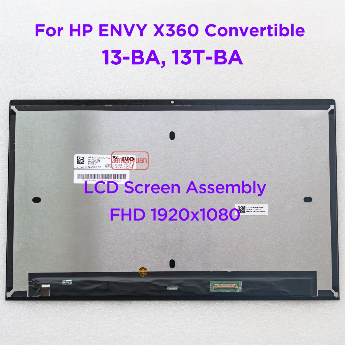 13.3 Lcd Screen Digitizer Assembly For Hp Envy X360 13-ba 13t-ba 13 ...