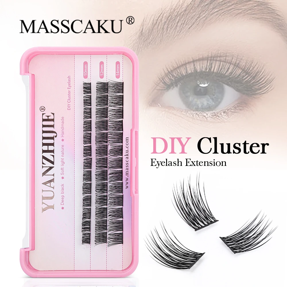 MASSCAKU-DIY-Clusters-Eyelash-Extension-Dovetail-Segmented-Lashes-48 ...