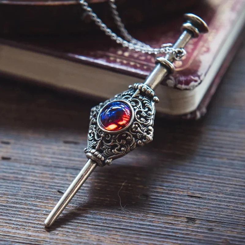 Magic-Wizard-Necklace-for-Woman-Blood-Pack-Trend-Detachable-Wand-Witch ...
