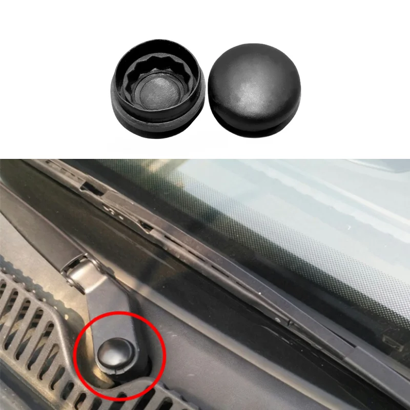2pcs-Car-front-windshield-wiper-arm-nut-cap-screw-cover-suitable-for ...