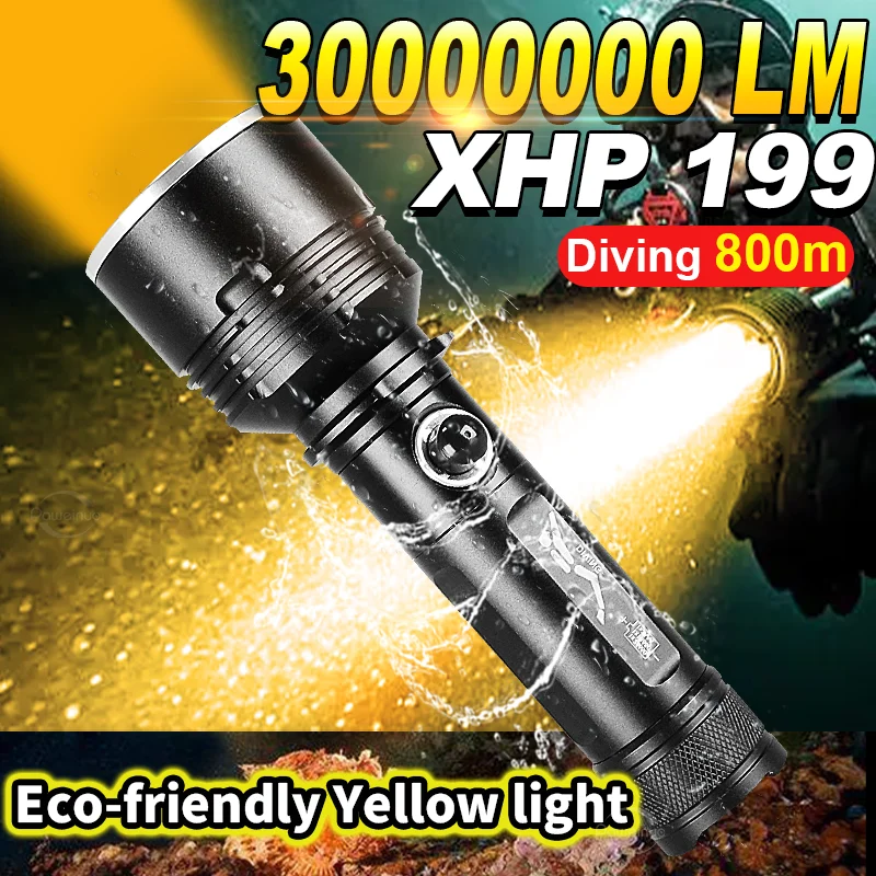 High Power Scuba Flashlight Professional Underwater Diving IPX8 ...