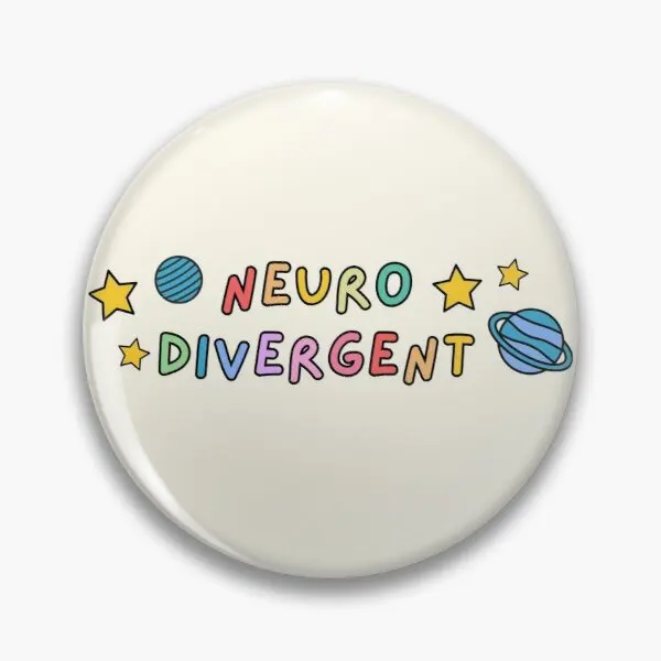 Neurodivergent Customizable Soft Button Pin Brooch Jewelry Clothes ...