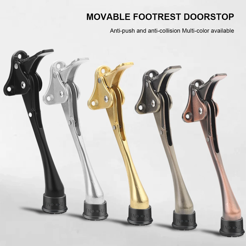 Doorstop-Pedal-Windproof-Door-Stopper-Holder-Anti-Push-Heavy-Duty-Zinc ...