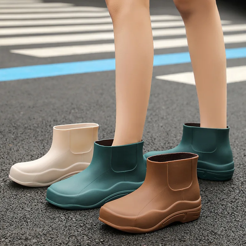 Ankle-Rubber-Boots-for-Women-Rain-Shoes-Waterproof-Galoshes-Garden-Work ...