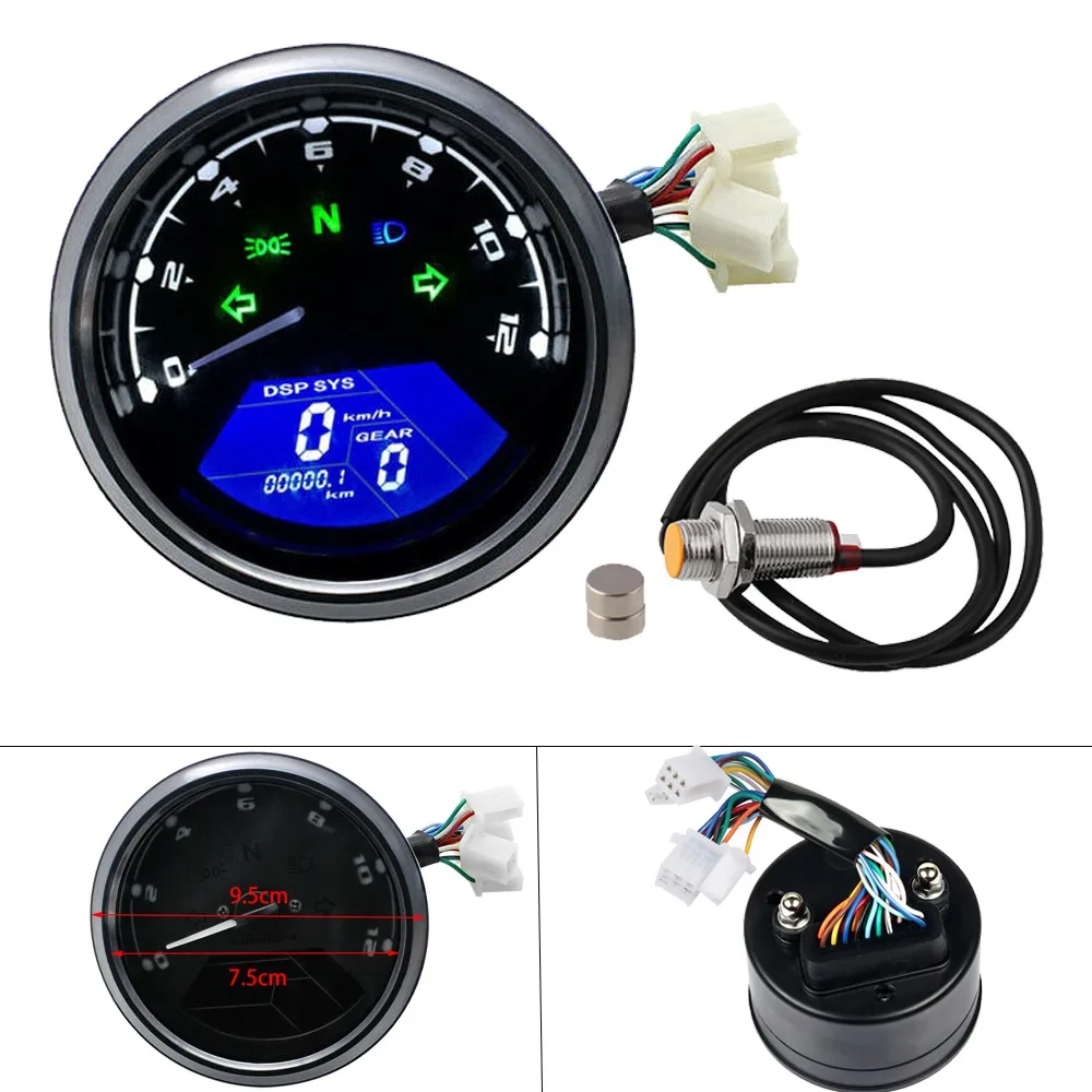1-4-Cylinders-Motorbike-Gauge-12V-Motorcycle-Speedometer-Tachometer ...