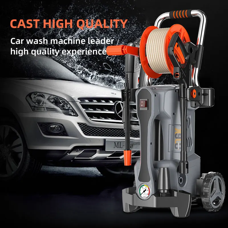 180bar-Pressure-Cleaner-with-Induction-Motor-Electrical-Portable-Car ...