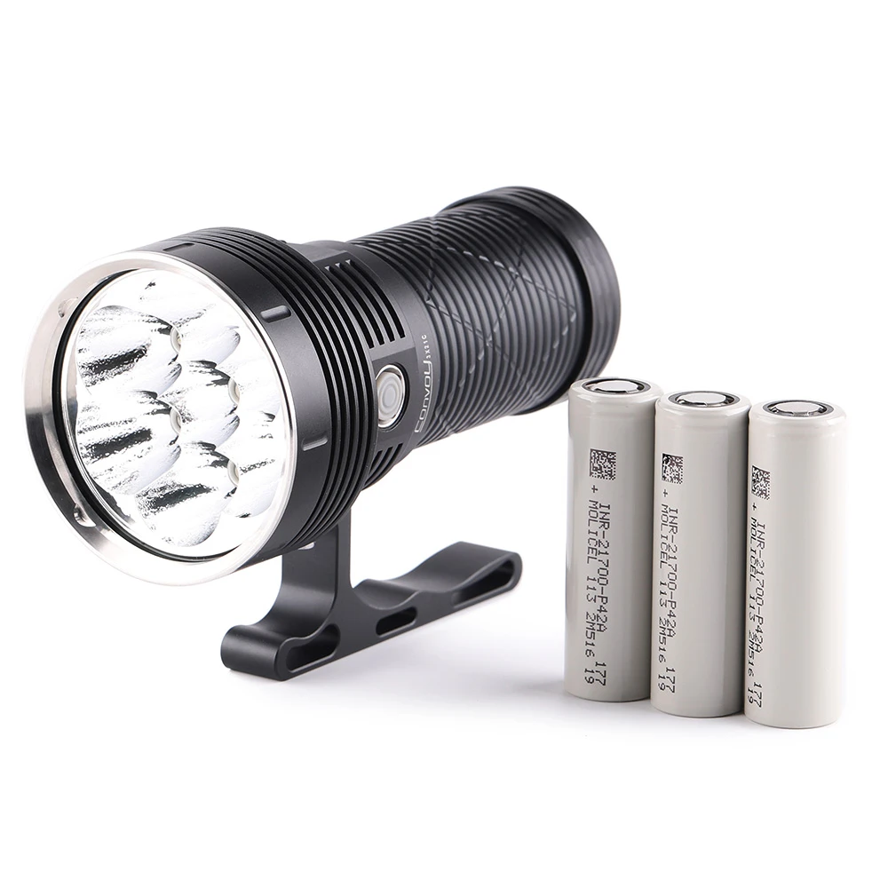 Convoy 3x21c Sst40 21700 Flashlight 15000lm With Battery Inside ...