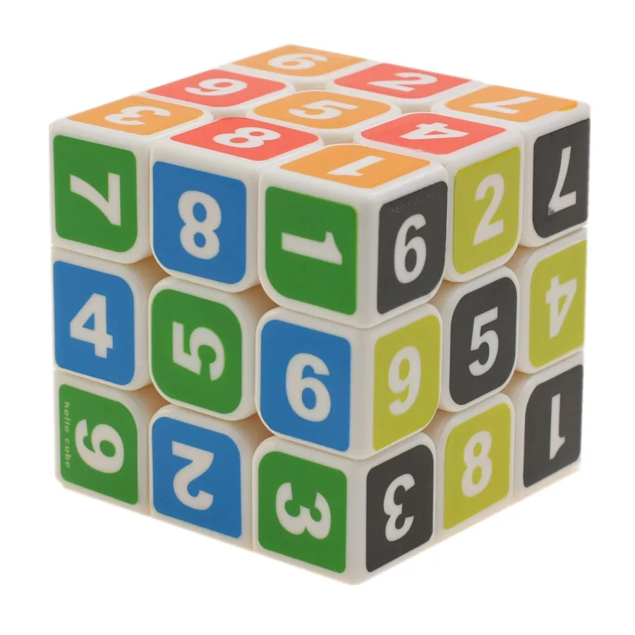 1 9 Number Cube 3x3 Magic Cube Puzzle Professional Stickerless ...