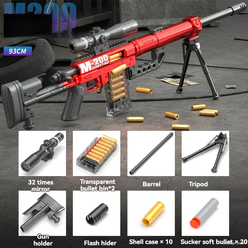 M200-Sniper-Rifle-Toy-Gun-Realistic-Soft-Bullet-Gun-Big-Manual-Blaster ...