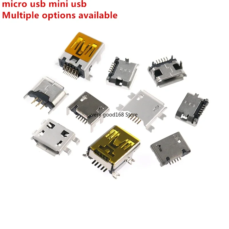 10Pcs-Micro-USB-Mobile-Phone-Android-Interface-T-type-Mini-Trapezoidal ...