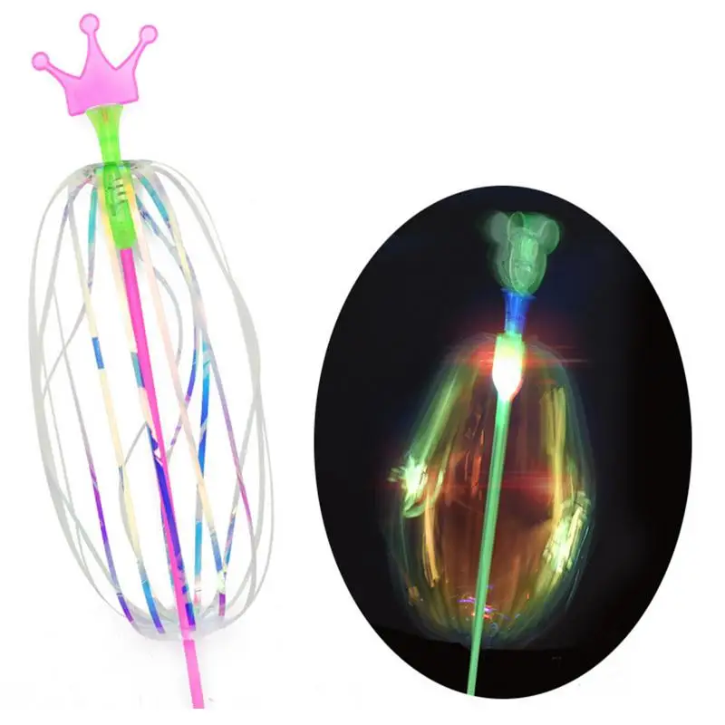 Light up Rainbow Twirler Rainbow Magic Glowing Twirler Bubble Wand ...