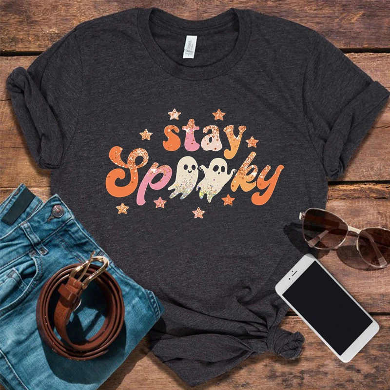 Stay Spooky T-Shirt Spooky Shirt Halloween Women Clothing Funny ...