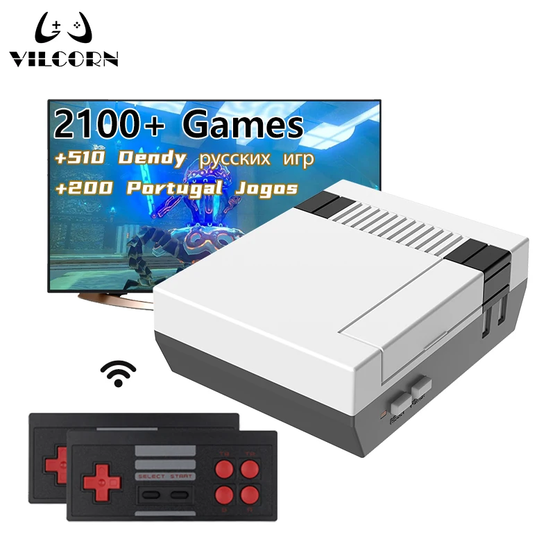 VILCORN HDMI Compatível Wireless Video Game Console Construído em 2134 ...