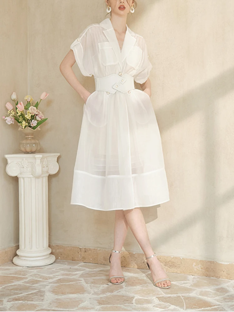 Robe-trap-ze-deux-pi-ces-avec-ceinture-taille-haute-moulante-longueur ...